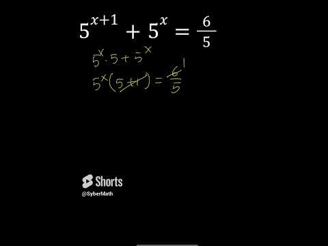 Solving A Quick and Easy Exponential Equation