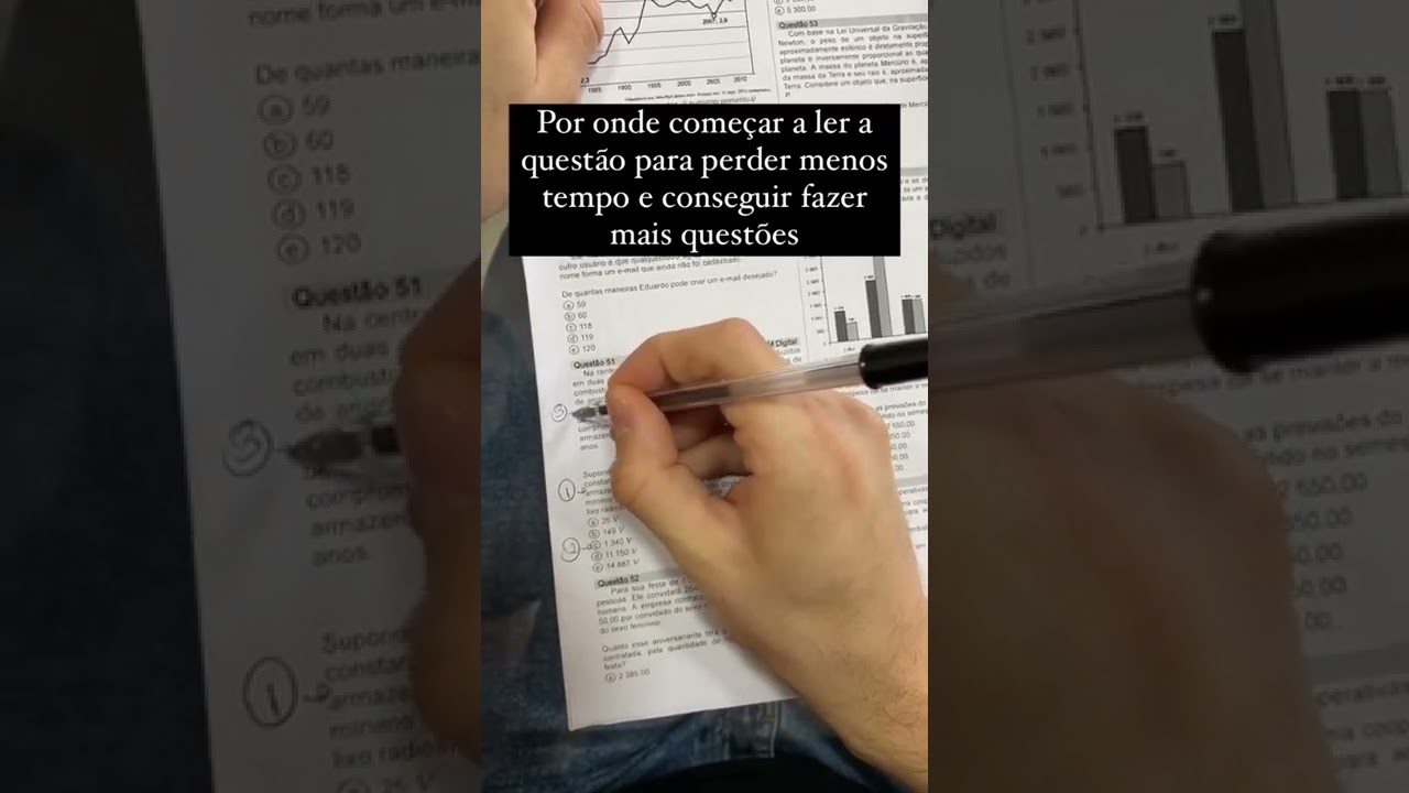 Método para fazer as provas mais rápido e acertar mais questões
