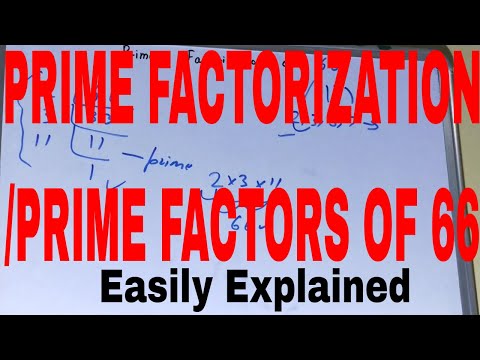 Prime factorization of 66|Prime factors of 66|Write prime factorization of 66|66 prime factors