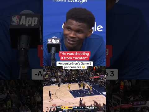 Anthony Edwards Reacts to LeBron James' Game 3 Masterclass! | NBA Playoffs 2025