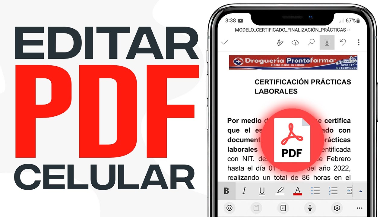 Cómo EDITAR un PDF desde mi CELULAR (2026) Modificar un PDF GRATIS