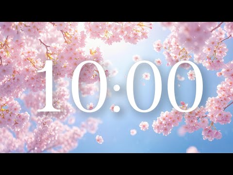 Relaxing 10 Minute Spring Timer with Music