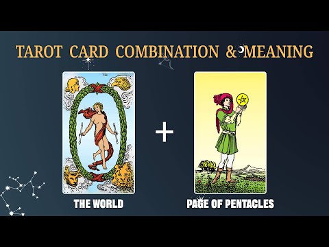 The World & Page of Pentacles 💡TAROT CARD COMBINATION AND MEANING