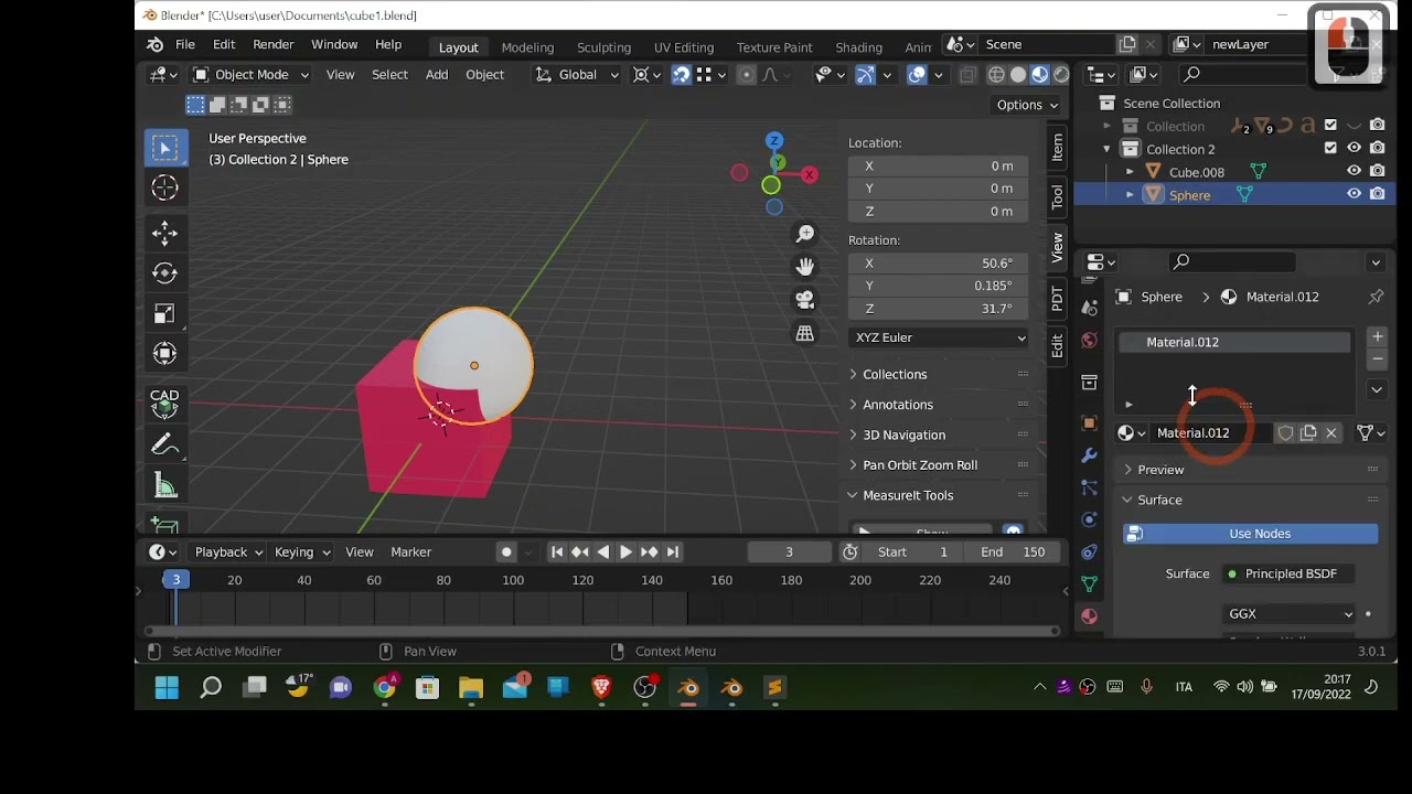 Intersection  and  Difference  with Boolean  in Blender (Bangla)