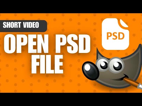 How to Open PSD File in GIMP