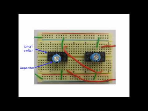 Connecting MFCs using a capacitor circuit