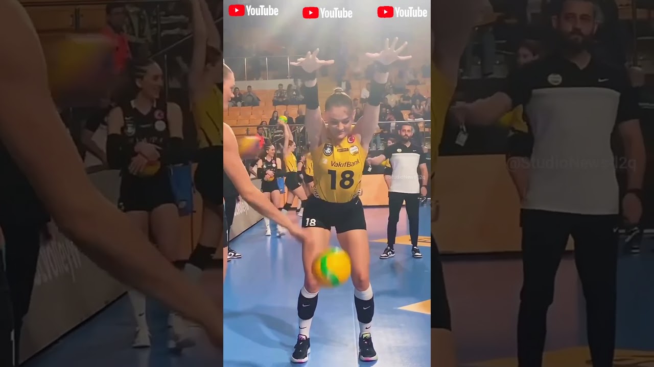 Zehra Gunes Pre-game Warm Up 🔥 - Turkish Women Volleyball Star 🥺