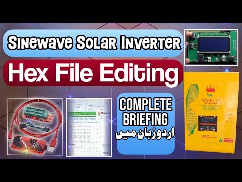 Step-by-Step Guide: Hex File Editing with Pickit3 and LCD Display on Solar Inverter|Ubaid electronic