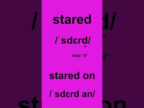 How to pronounce "stared" in American English