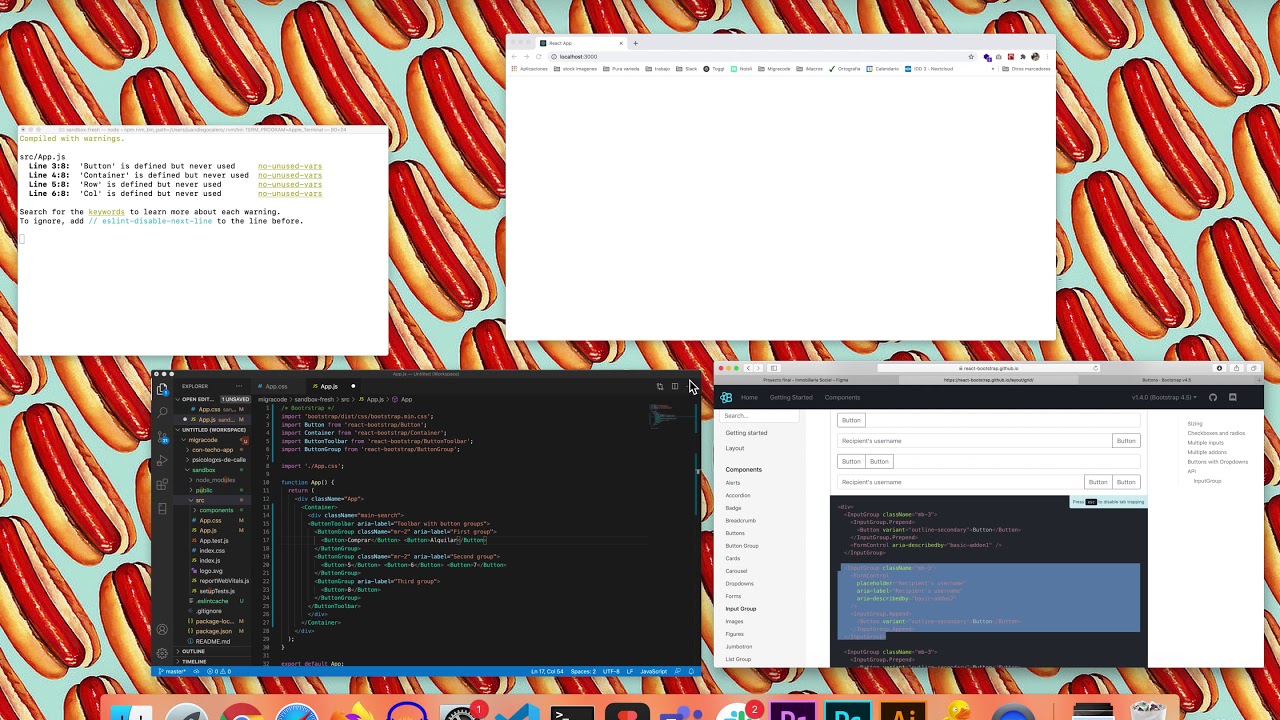 React Bootstrap - Using components | Session 4 Migracode