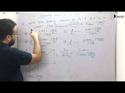 Numerical Number 1 on LSM - Design Philosophies - Concrete Structures - GATE Video Lecture ...