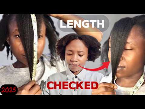 MY FIRST NATURAL 4C HAIR LENGTH CHECK IN 2025