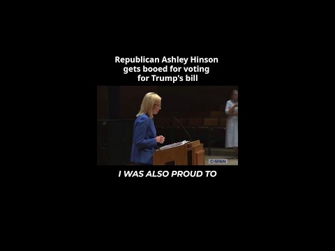 Watch this REPUBLICAN get BOOED for voting for TRUMP'S BILL