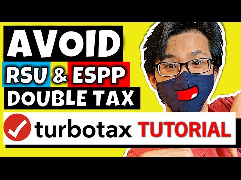 TurboTax: DO THIS to avoid DOUBLE TAX on RSU & ESPP | How to file RSU & ESPP taxes on TurboTax