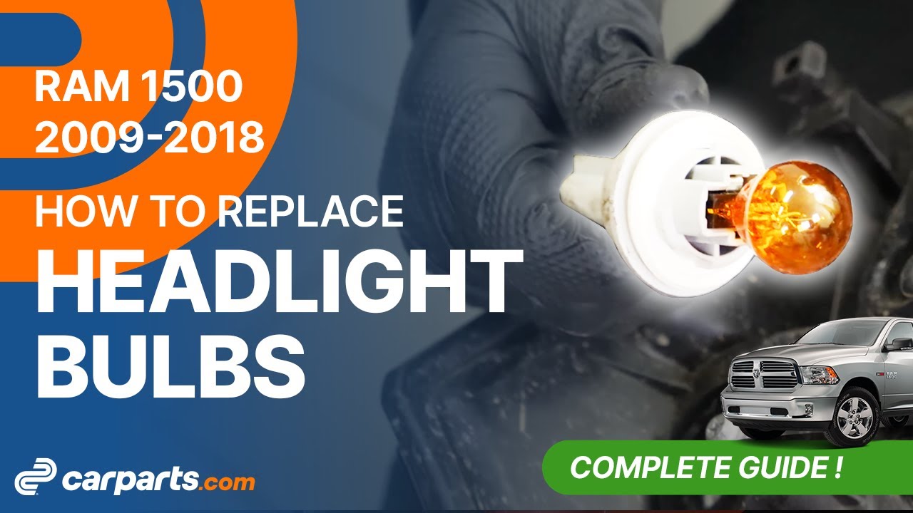 How to replace the Headlight bulbs 2009-2018 Dodge RAM 1500 🚗