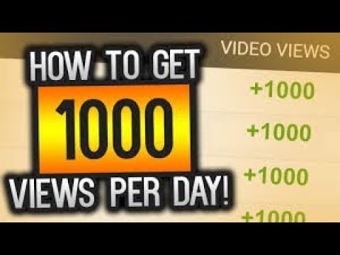 How To Get 1000 Views PER DAY On YouTube!