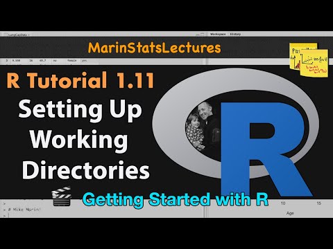 How to Set Up a Working Directory in R (R Tutorial 1.10) Video Lecture ...