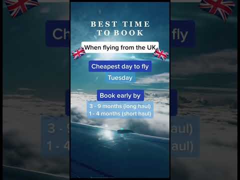 Here’s how far in advance & how early to book your flights from UK to save money #uktravel #airline