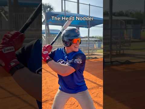 The Head Nodder 🤣 #baseball #comedy #baseballplayer #strikeout #homerun