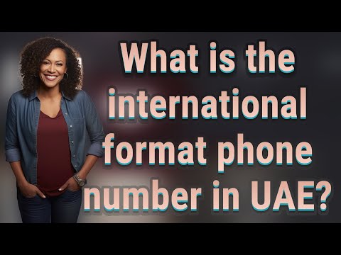 What is the international format phone number in UAE?