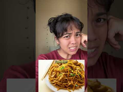 Lomein vs Chow Mein 🍜 #asianfood #america