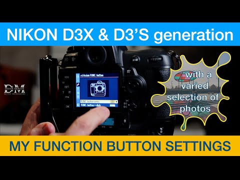 Nikon D3, D3S, D3X & D700: Function button settings (25434)