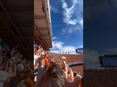 Epic F-15E Strike Eagles flyover at Neyland Stadium, setting the tone for Tennessee vs Alabama! #f15