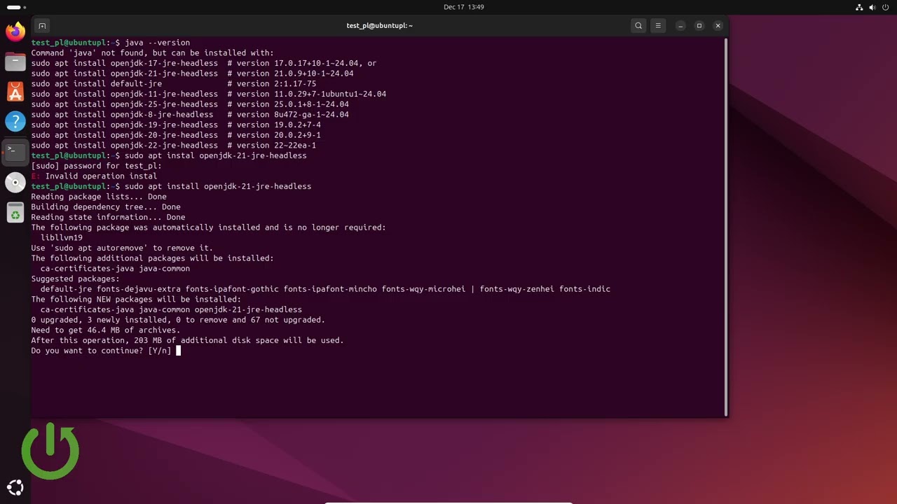 Linux - How to Install Java (OpenJDK 21)