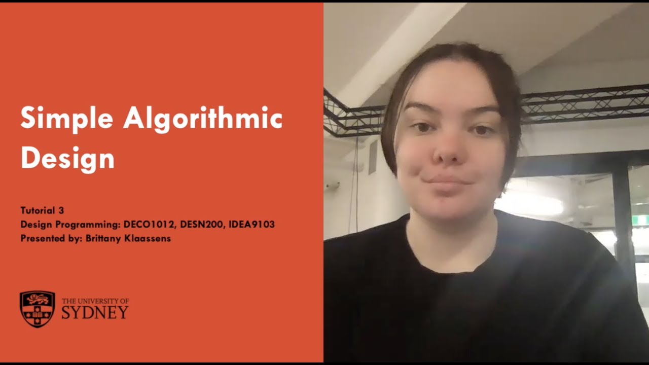 Design Programming: Simple Algorithmic Design