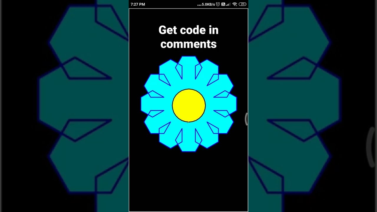 Easily create flower🏵️ in turtle 🐢, #shorts , #python #pydroid, #coding #drawing #make #beginners