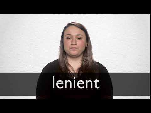 How to pronounce LENIENT in British English