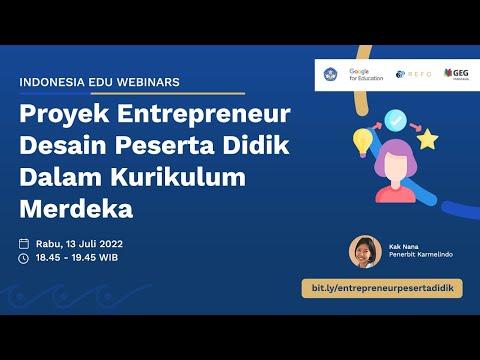 Proyek Entrepreneur Desain Peserta Didik Dalam Kurikulum Merdeka