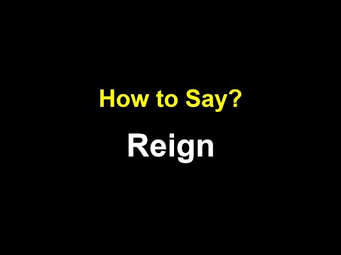 Reign Word Pronunciation | English Vocabulary for Beginners