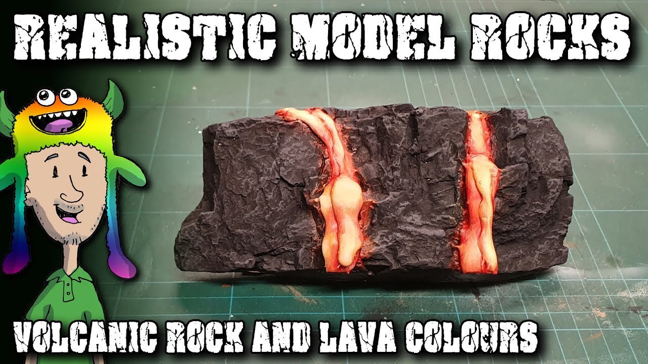 Modelling Realistic Rocks - Volcanic Rock & Lava Colours
