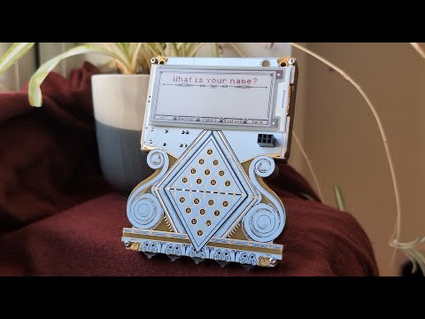 Telegraph badge for Hackerhotel 2024 - typing demo