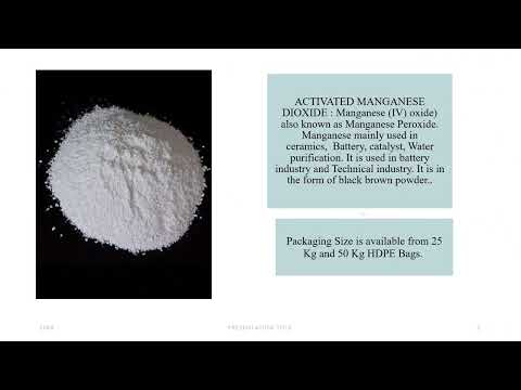 Manganese Dioxide - Manganese Dioxide Powder Latest Price ...