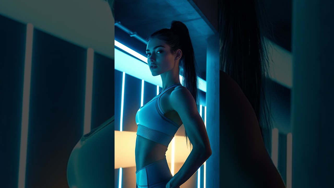 Cyber-Tron: Zenith Protocol – Futuristic Portrait of Aria Vale