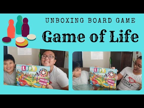 Unboxing board game : Game of Life #boardgames #gameoflife