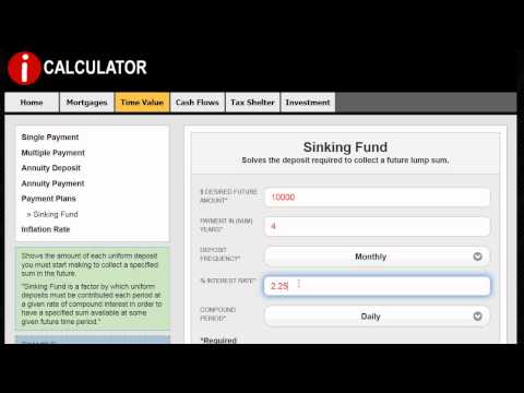 How to Calculate a Sinking Fund