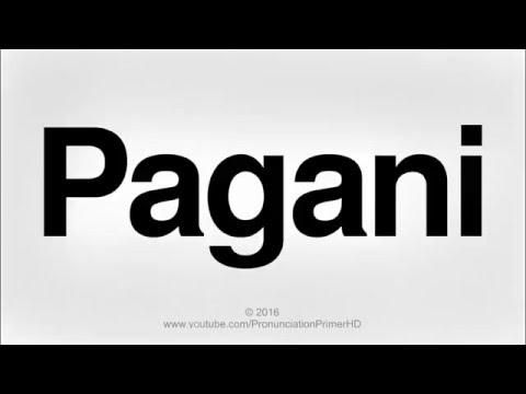 How To Pronounce Pagani | Pronunciation Primer HD