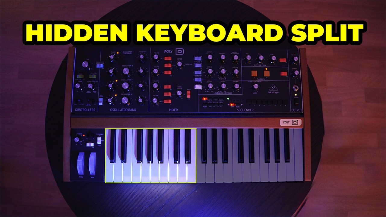 Behringer Poly D - Unlock the Hidden Keyboard Split Trick