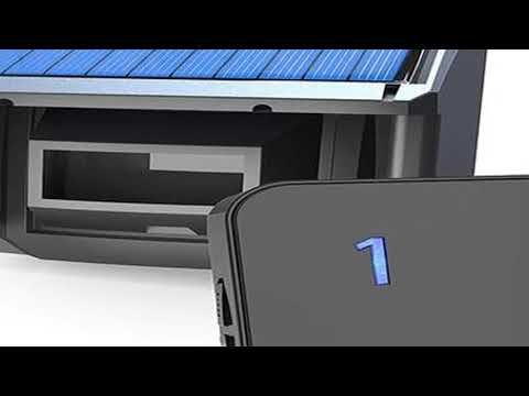 HTZSAFE 400 Meters Solar Wireless Driveway Alarm Outdoor Weather-Resistant Motion Sensor & Detector
