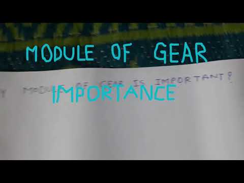 MODULE OF GEAR EXPLAINED IN HINDI