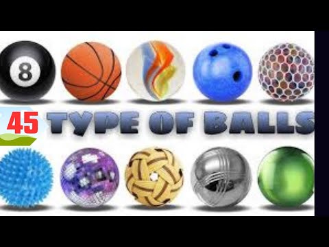Balls Vocabulary ll 45 Different Balls Name