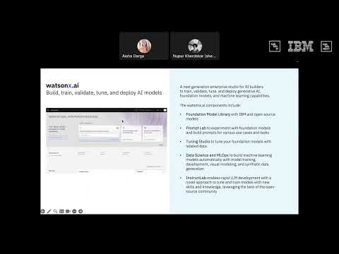 Generative AI Hackathon with IBM watsonx: Workshops