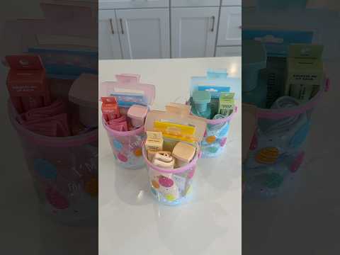 spring baskets for besties! 🩵🌸🐣 #asmr #spring #easterbasket #easter #aesthetic #satisfying