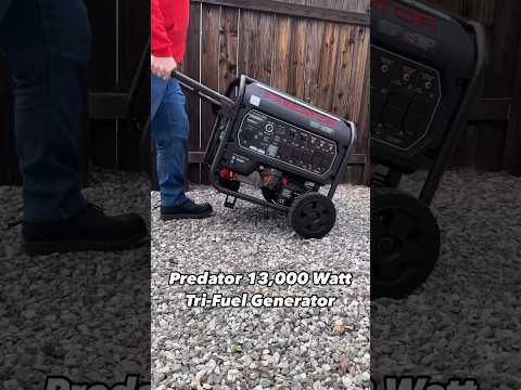 Predator 13,000 Watt Tri-Fuel Portable Generator | Harbor Freight #shorts