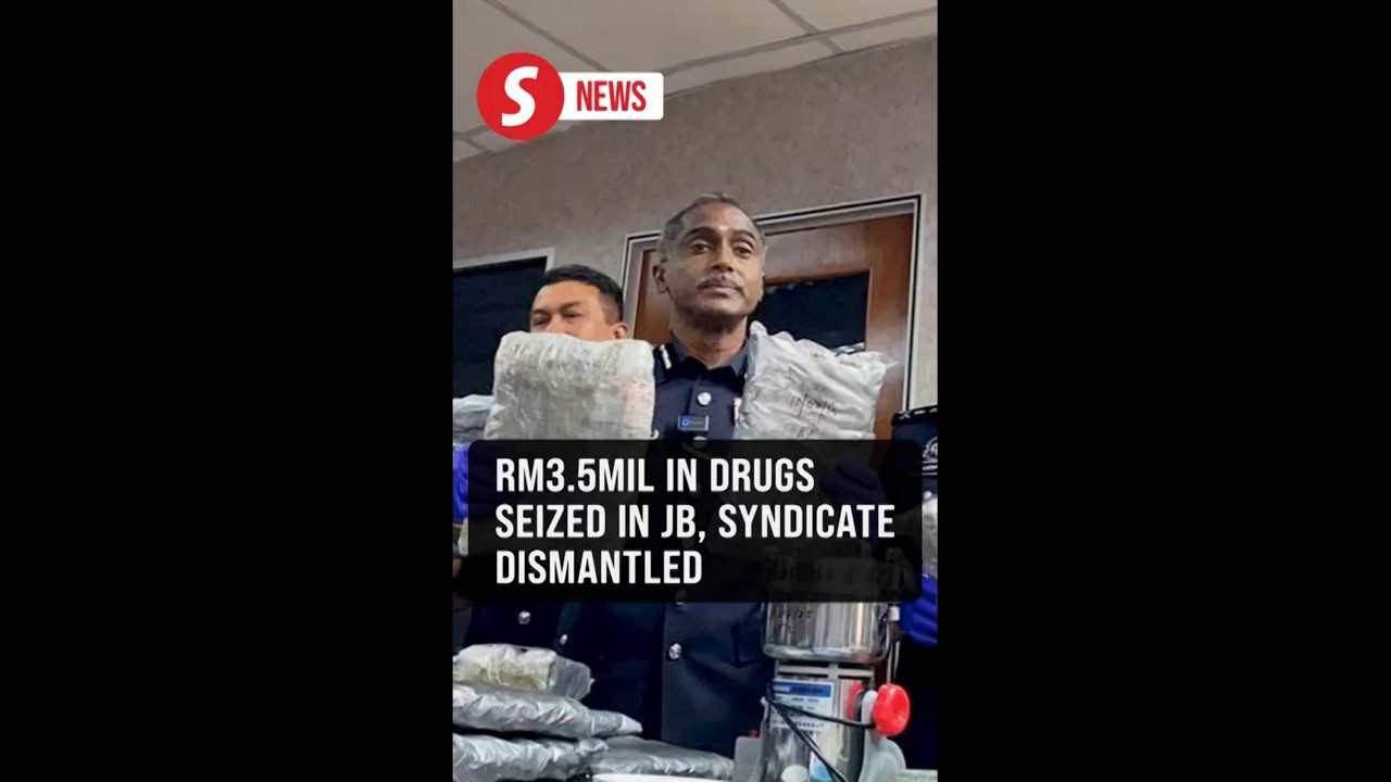 Three nabbed, drugs worth RM3.5mil seized in JB raids