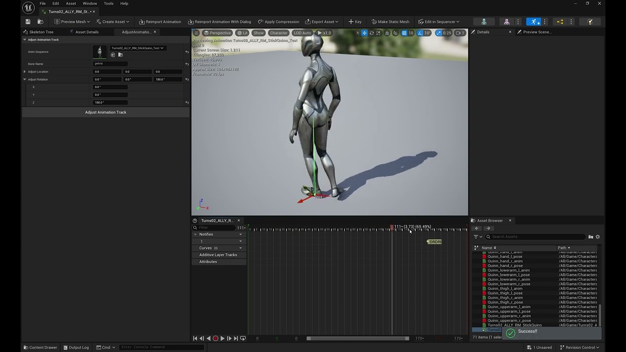 Rotate Root bone using RootMotionGuide plugin for Unreal