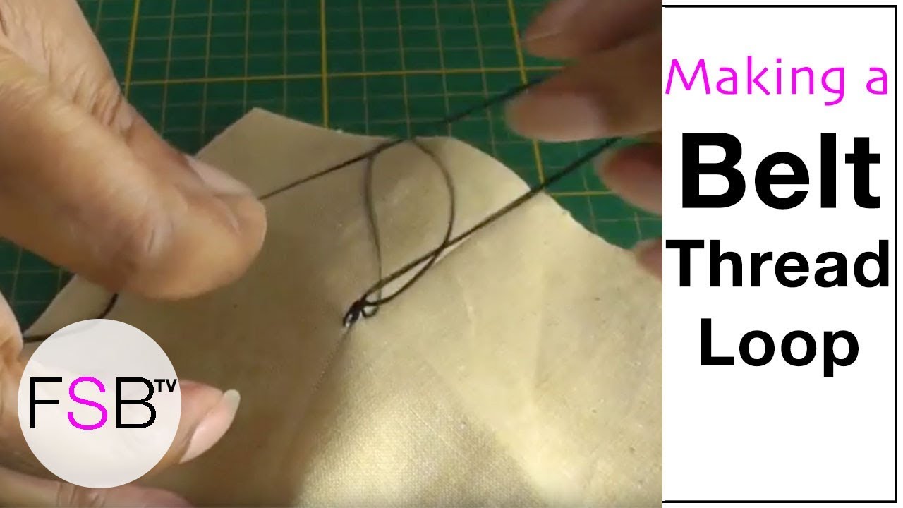 Making Thread Belt Loops